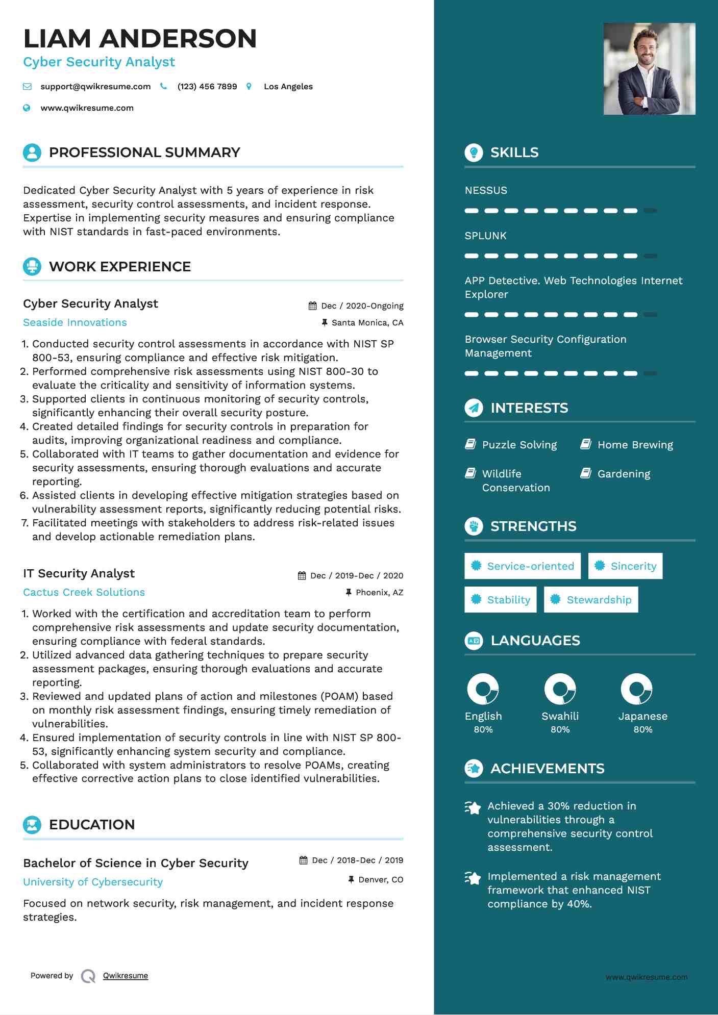 Cyber Security Resume Keywords Cyber Security Resume Sample Also For 