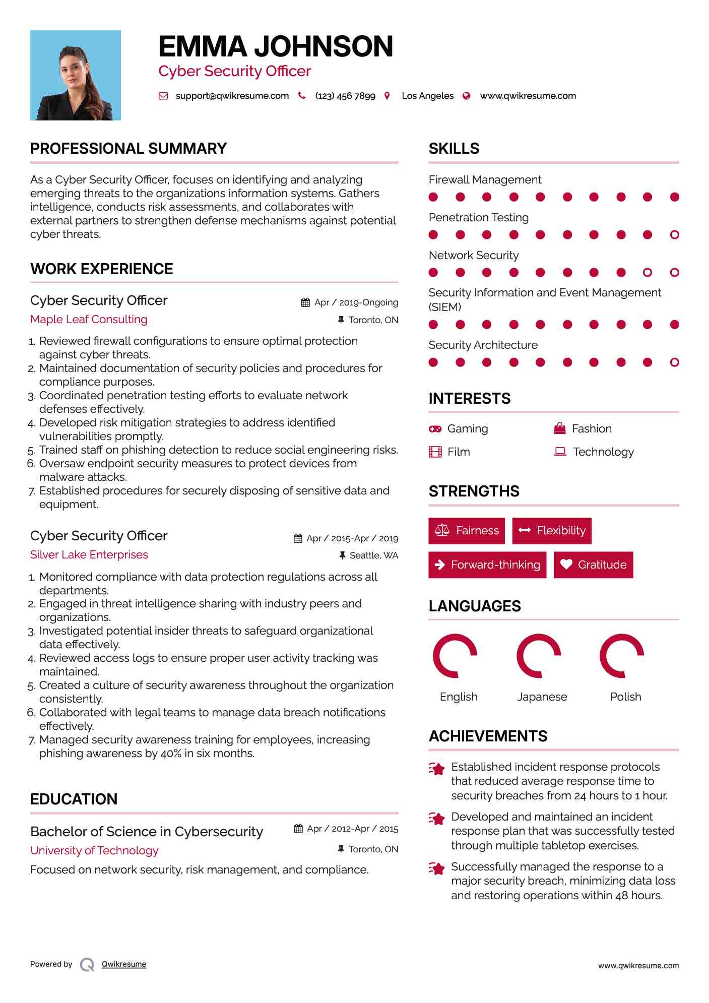 10+ Cyber Security Officer Resume Samples & Templates for 2025 10+ Cyber Security Officer Resume Samples & Templates for 2025
