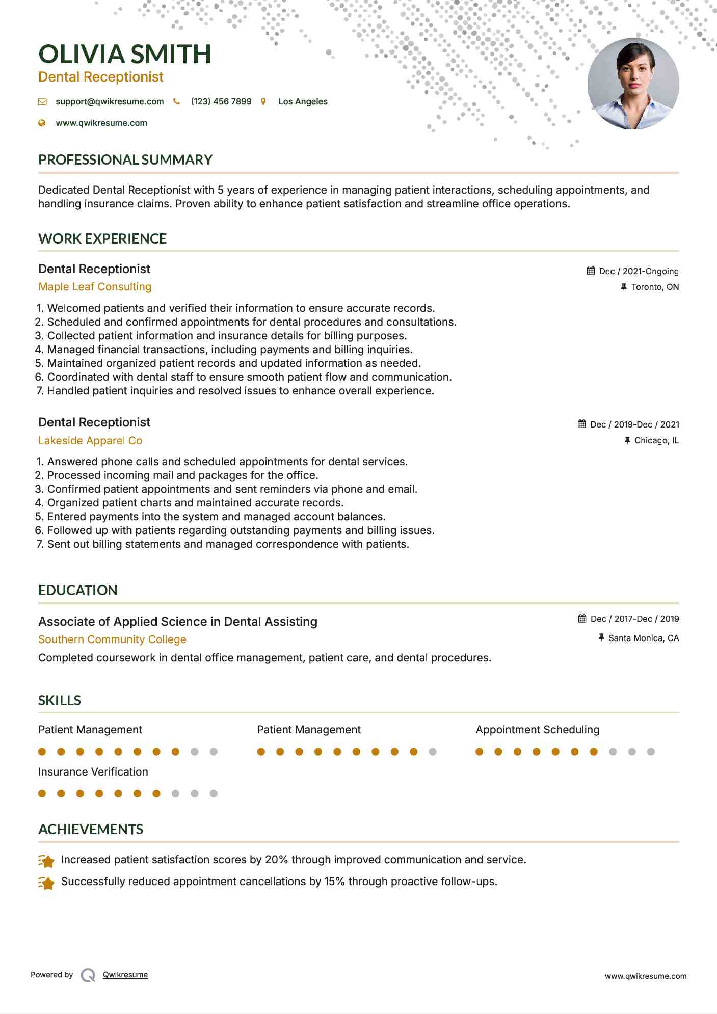 Dental Notes Template