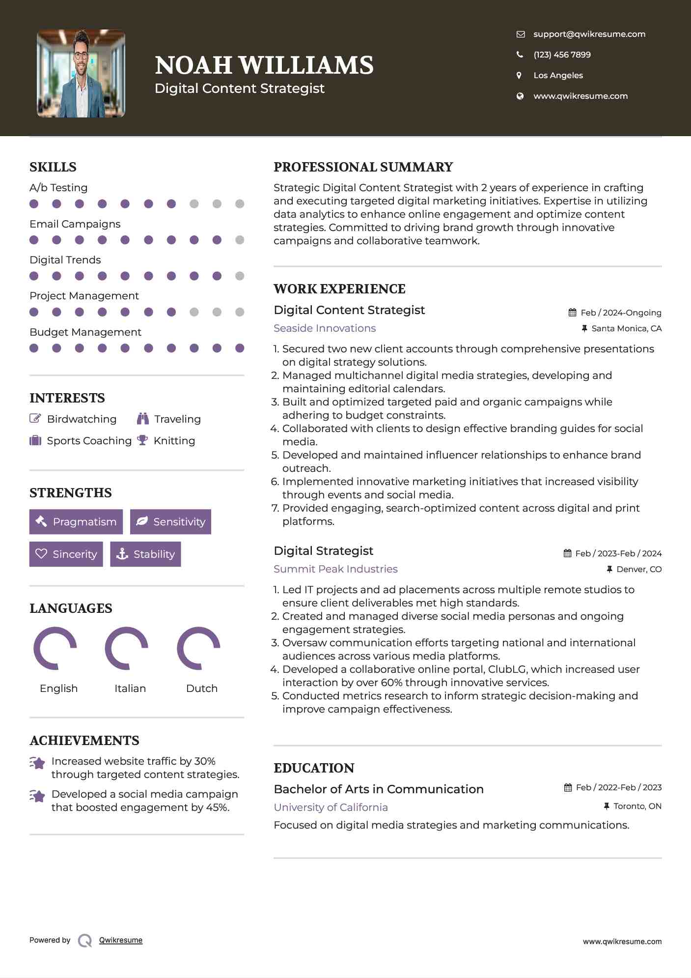 10+ Digital Strategist Resume Samples & Templates for 2025 10+ Digital Strategist Resume Samples & Templates for 2025
