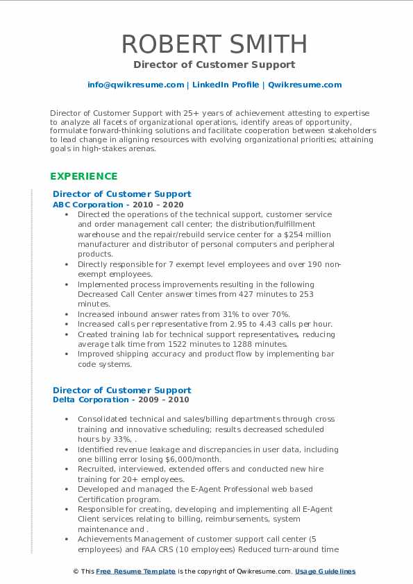 Director Of Customer Support Resume Samples QwikResume director-of-customer-support-resume-samples-qwikresume