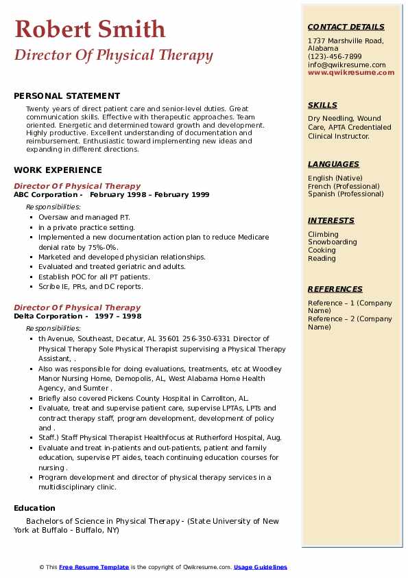 Pta Resume Physical Therapy Assistant Resume Guide | Sunbelt Staffing