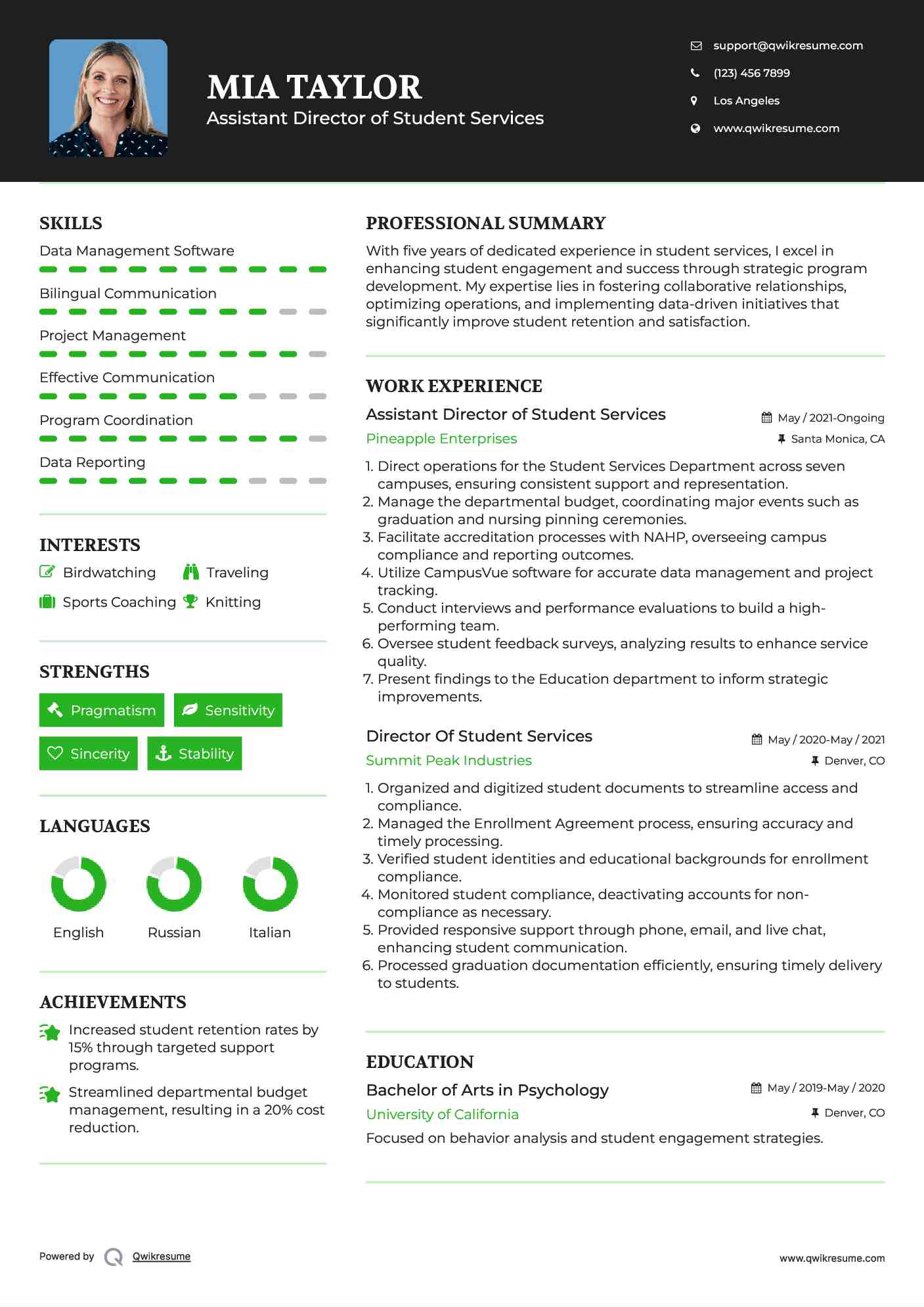 Director Of Student Services Resume Samples QwikResume director-of-student-services-resume-samples-qwikresume
