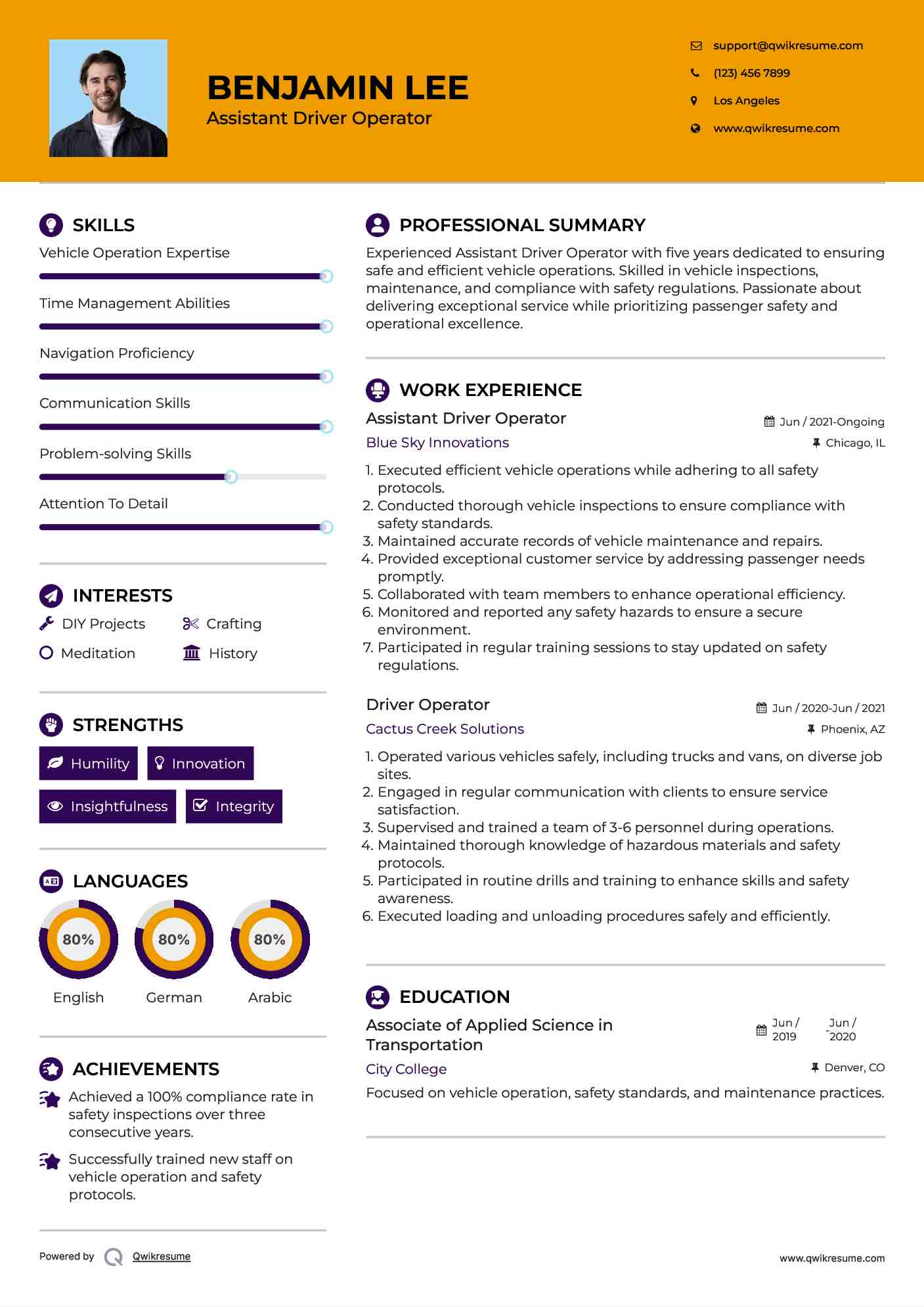 10+ Driver Operator Resume Samples & Templates for 2025