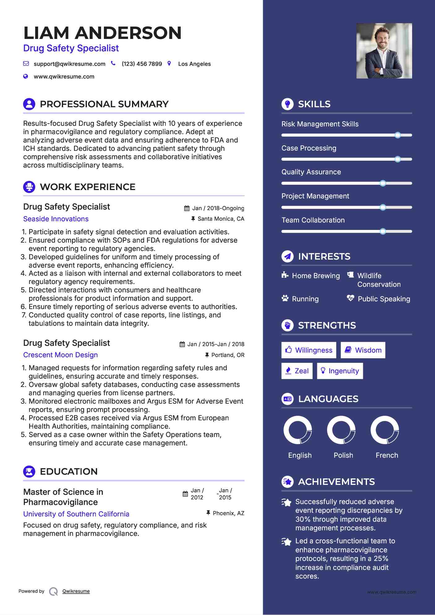 Drug Safety Specialist Resume Samples QwikResume Drug Safety Specialist Resume Samples QwikResume