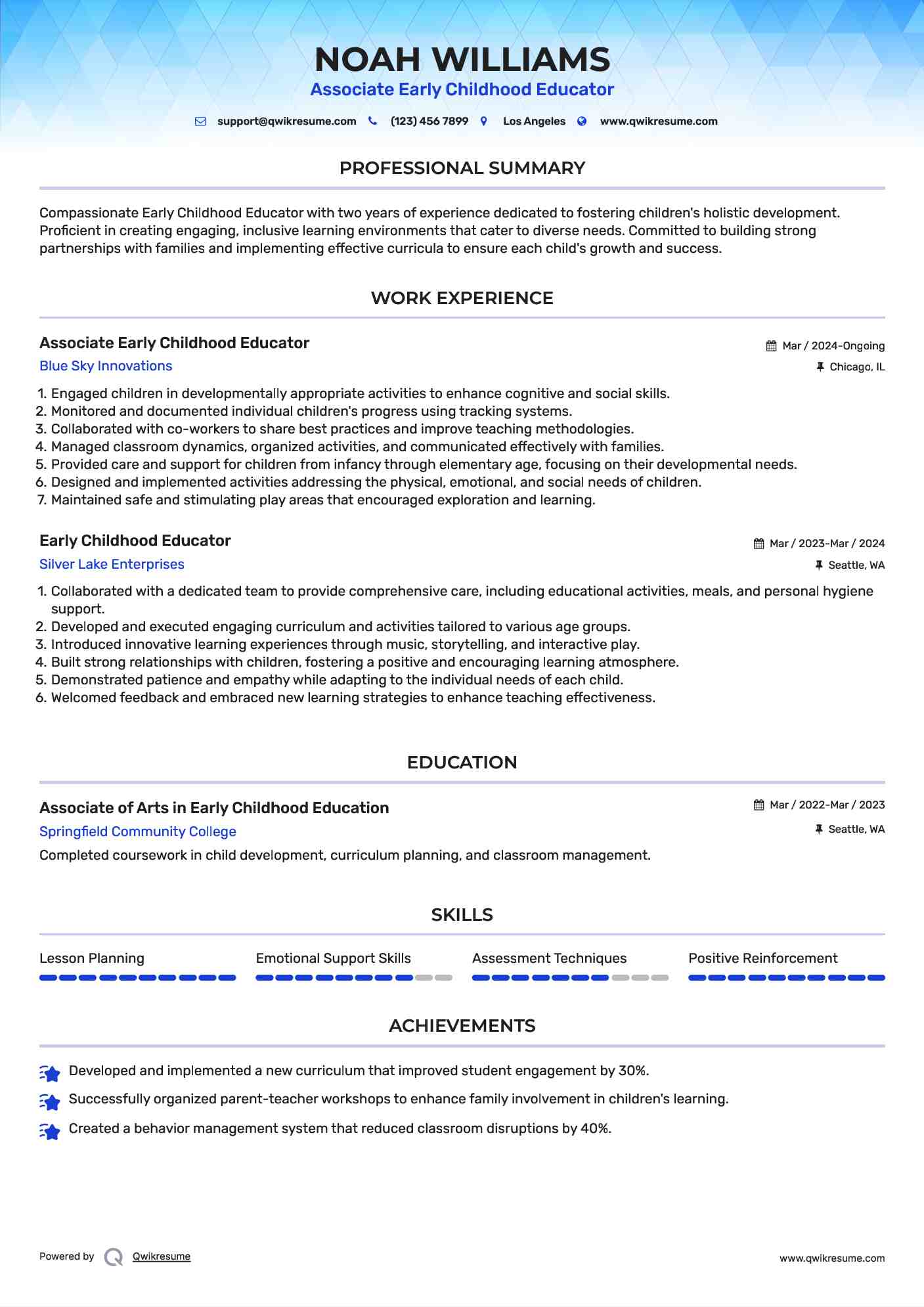 Early Childhood Educator Resume Samples QwikResume Early Childhood Educator Resume Samples QwikResume