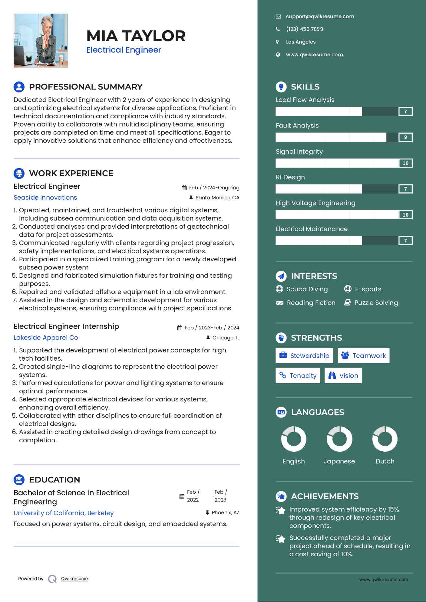 Electrical Contract Template