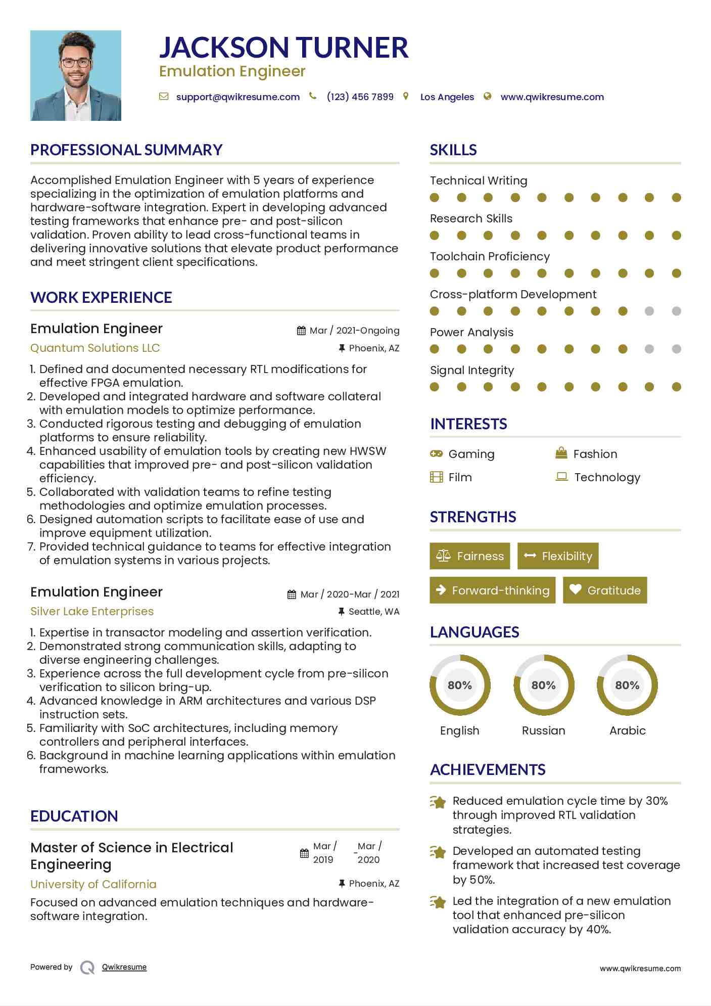 10 Emulation Engineer Resume Samples And Templates For 2025