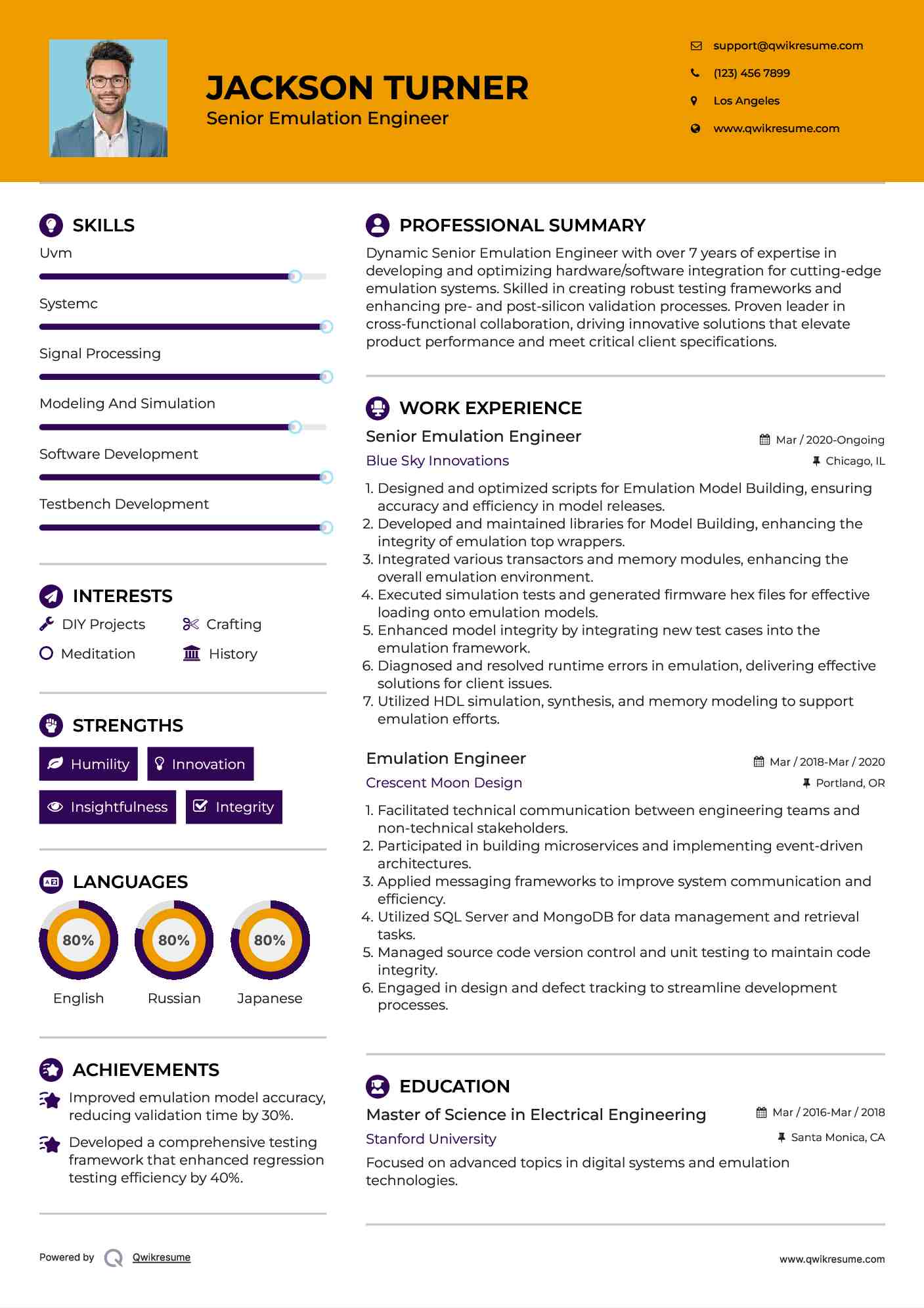10 Emulation Engineer Resume Samples And Templates For 2025