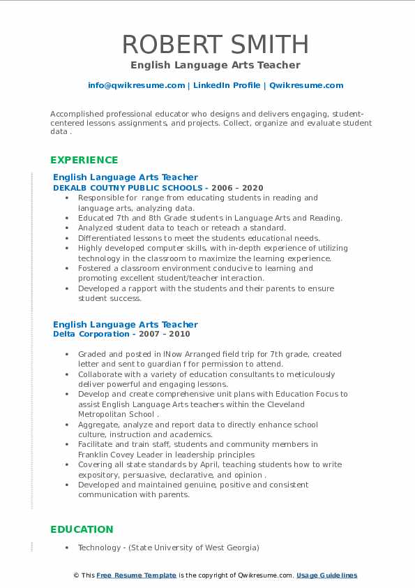 language arts educators