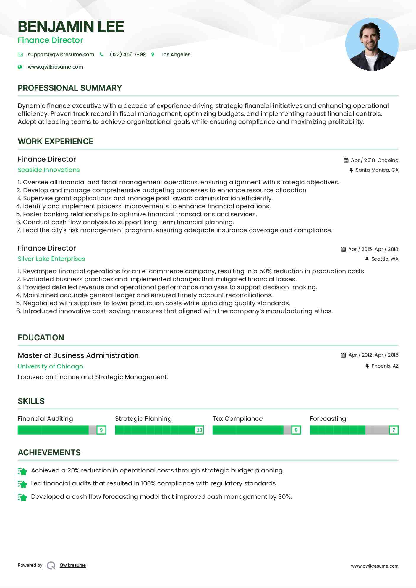 Finance Director Resume Samples QwikResume Finance Director Resume Samples QwikResume