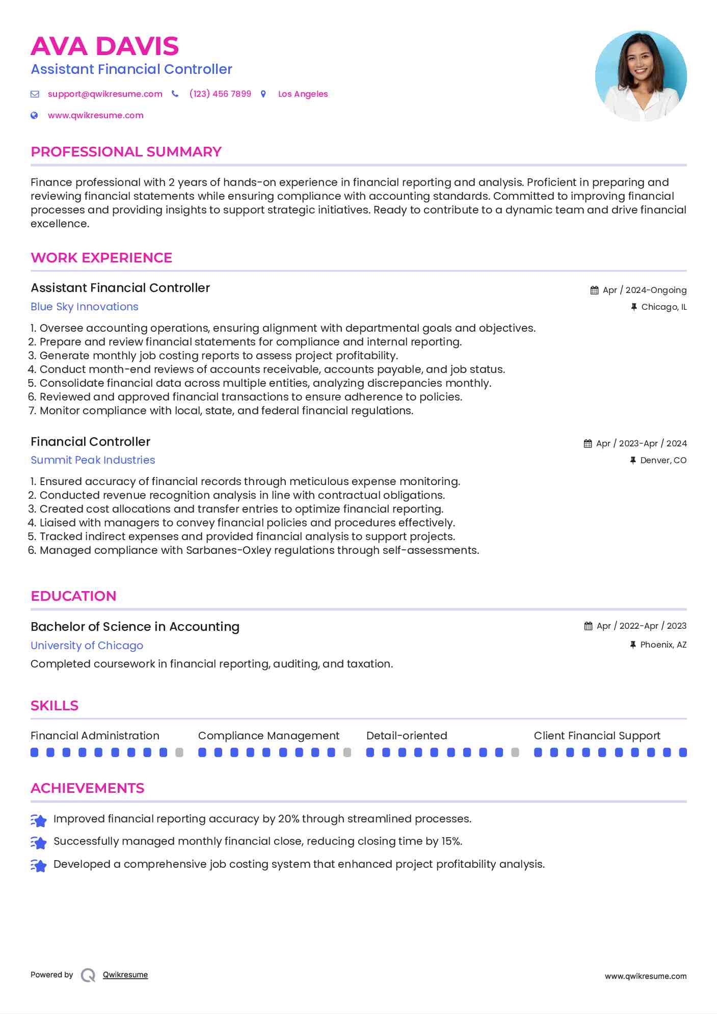 Financial Controller Cv Template Word 20 Best Financial Controller Resumes Resumehelp This 