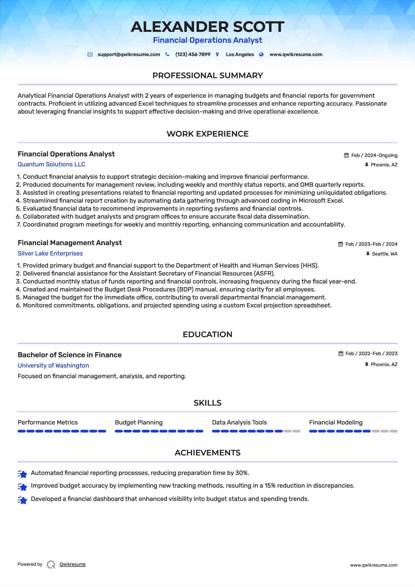 Financial Management Analyst Resume Samples QwikResume Financial Management Analyst Resume Samples QwikResume