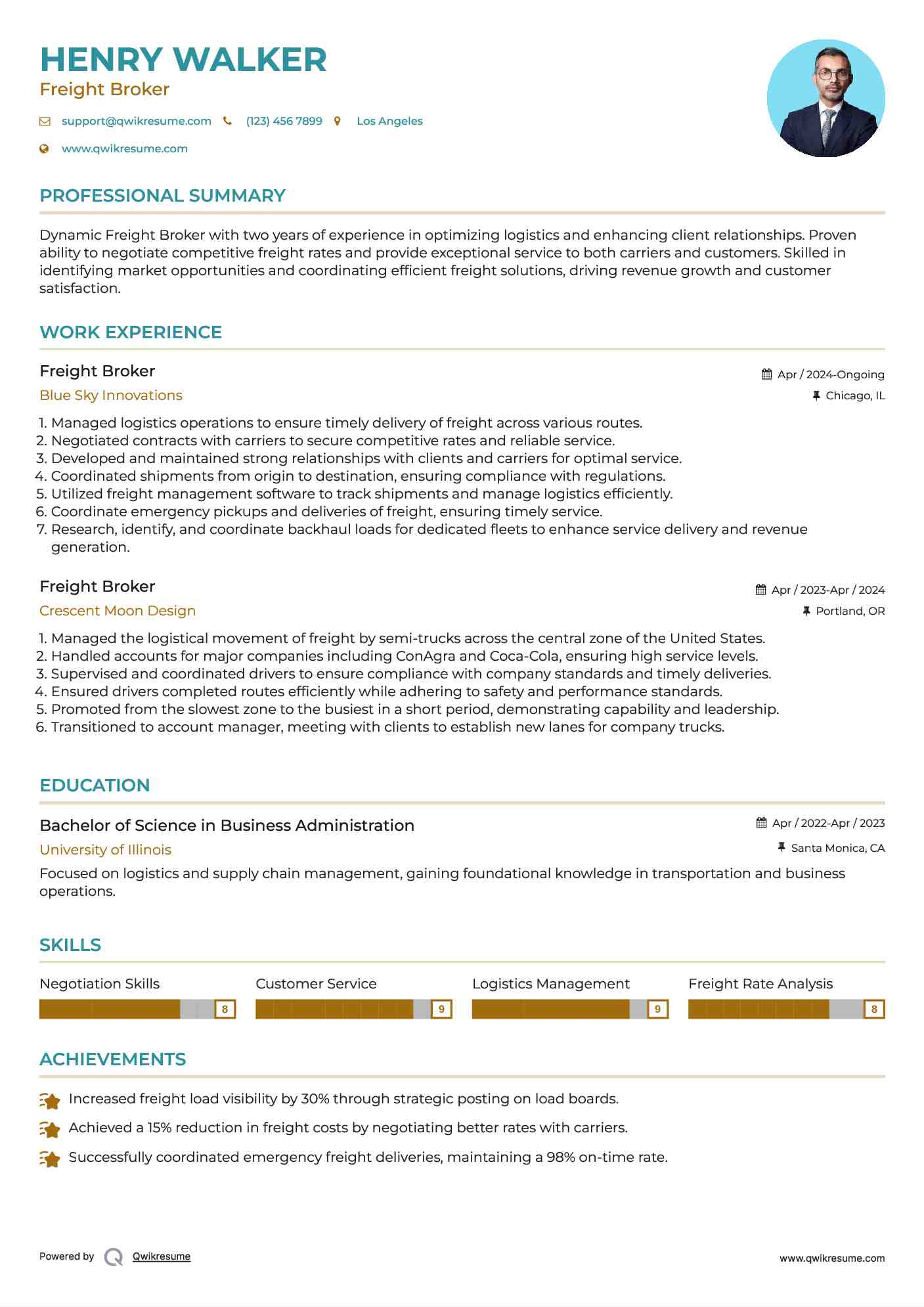 Freight Broker Resume Deenajungshopping8