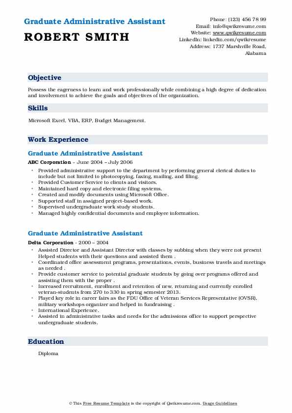 Goals For Administrative Staff