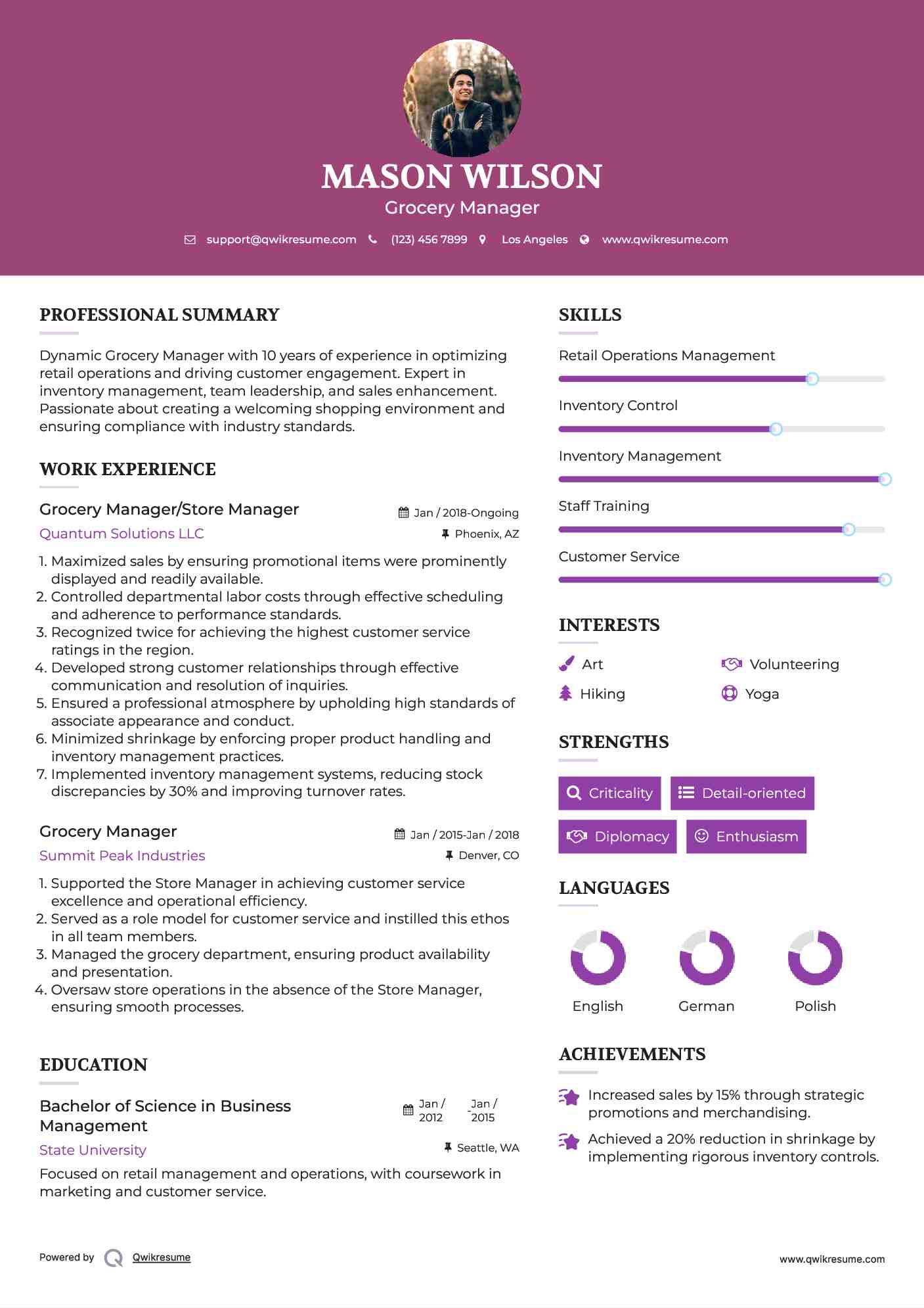 35 Sample Assistant Store Manager Resume Pictures Sample Factory Shop