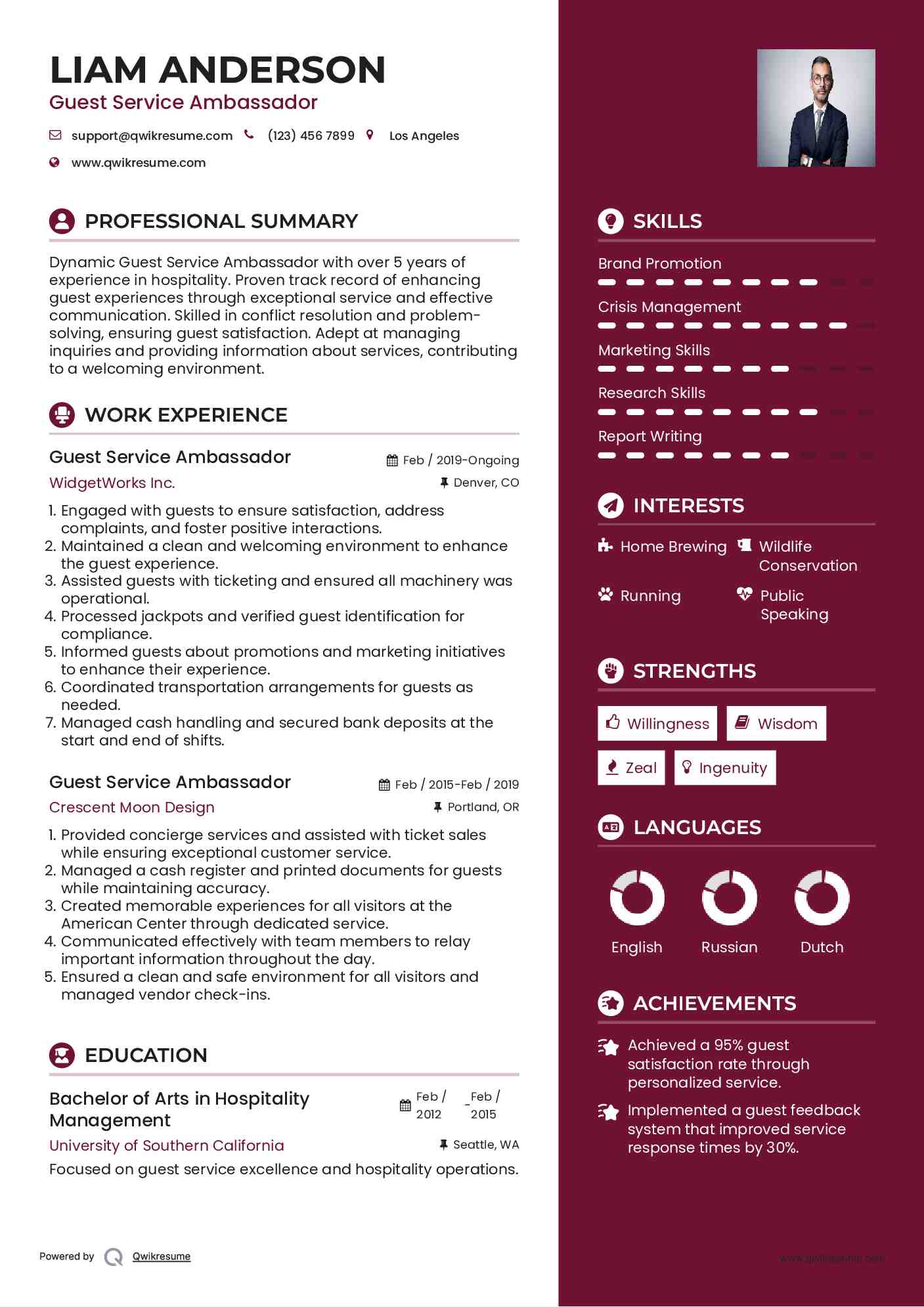 Guest Service Ambassador Resume Samples QwikResume Guest Service Ambassador Resume Samples QwikResume