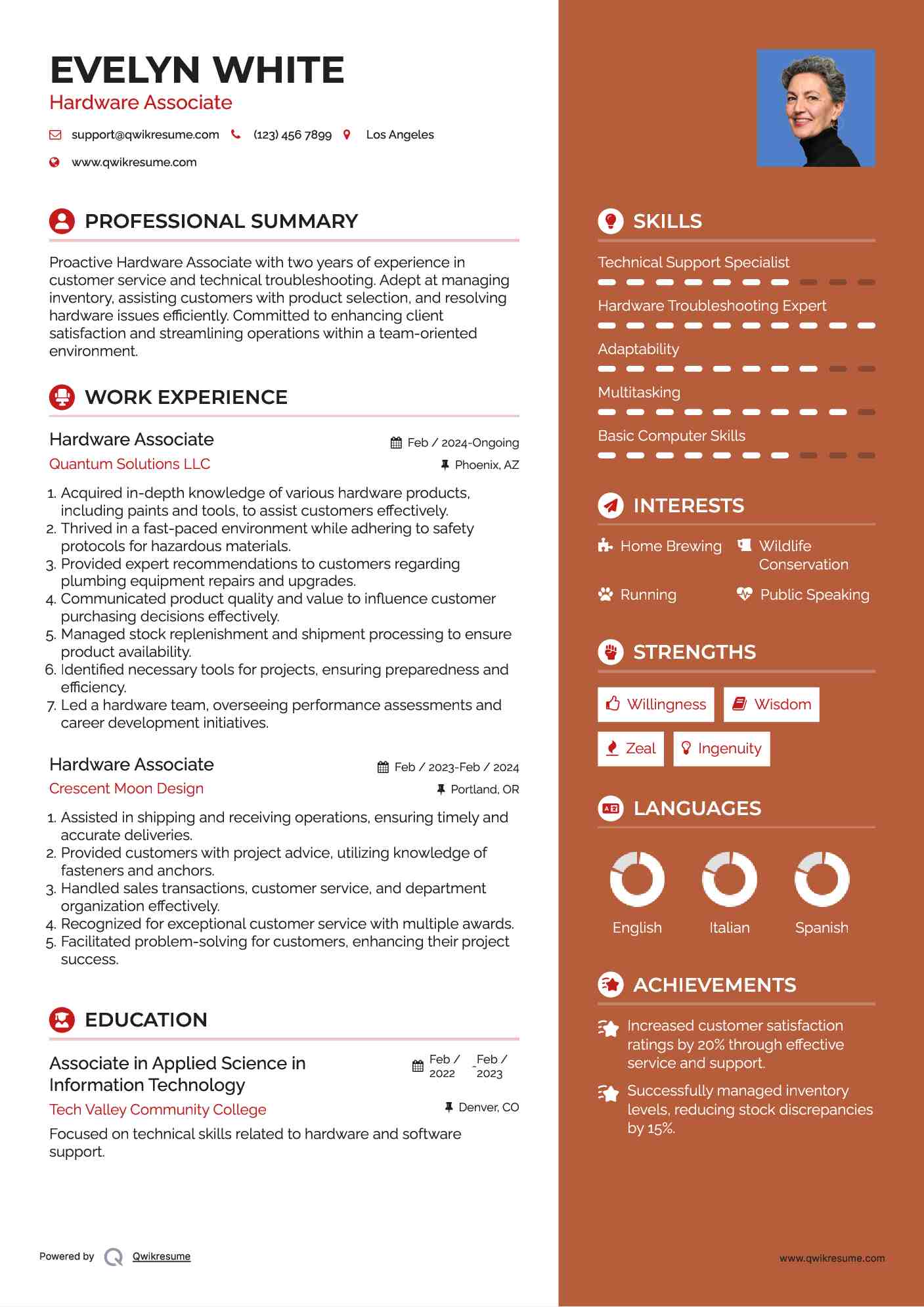 Hardware Associate Resume Samples QwikResume Hardware Associate Resume Samples QwikResume