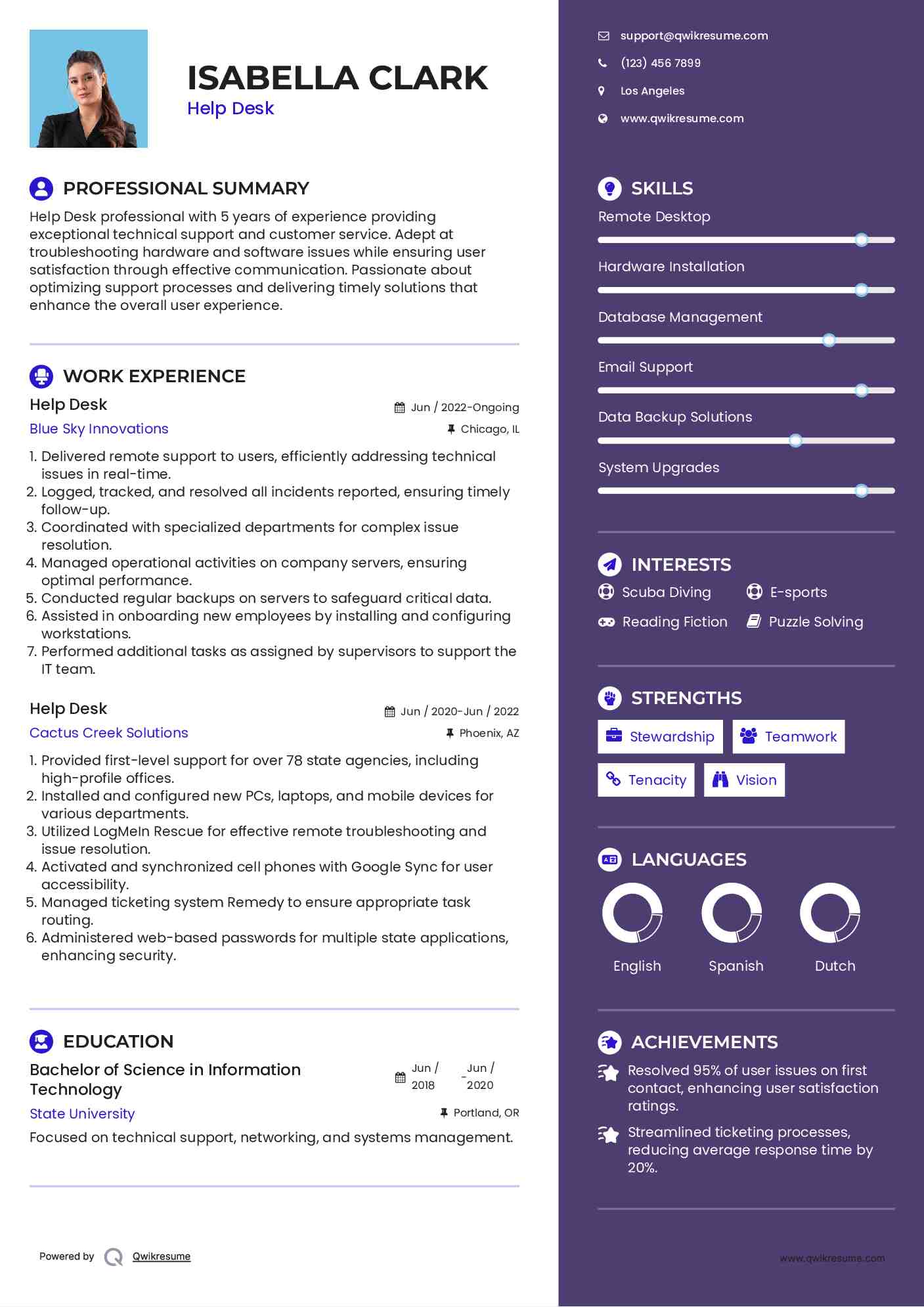 Help Desk Job Description Pdf Help Desk Manager Resume Samples QwikResume Ligadrom
