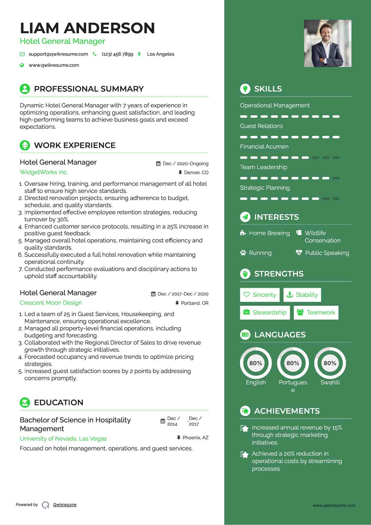 General Manager Job Description Example Cutlasopa
