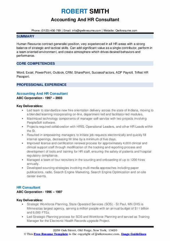 HR Consultant Resume Samples QwikResume HR Consultant Resume Samples QwikResume