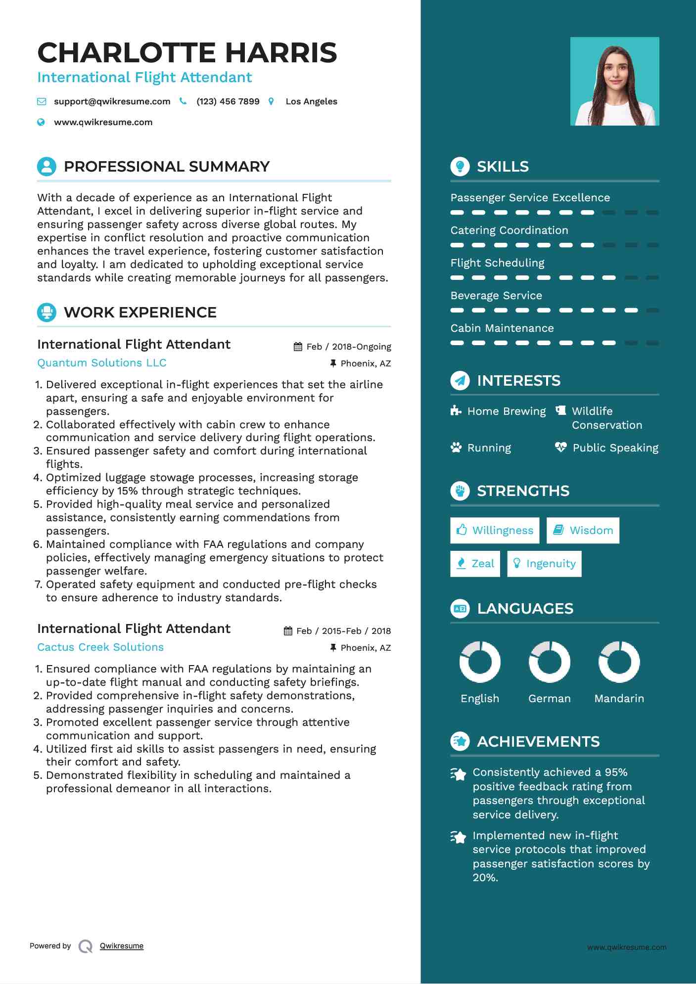 Flight Attendant Resume Template Flight Attendant Resume Template
