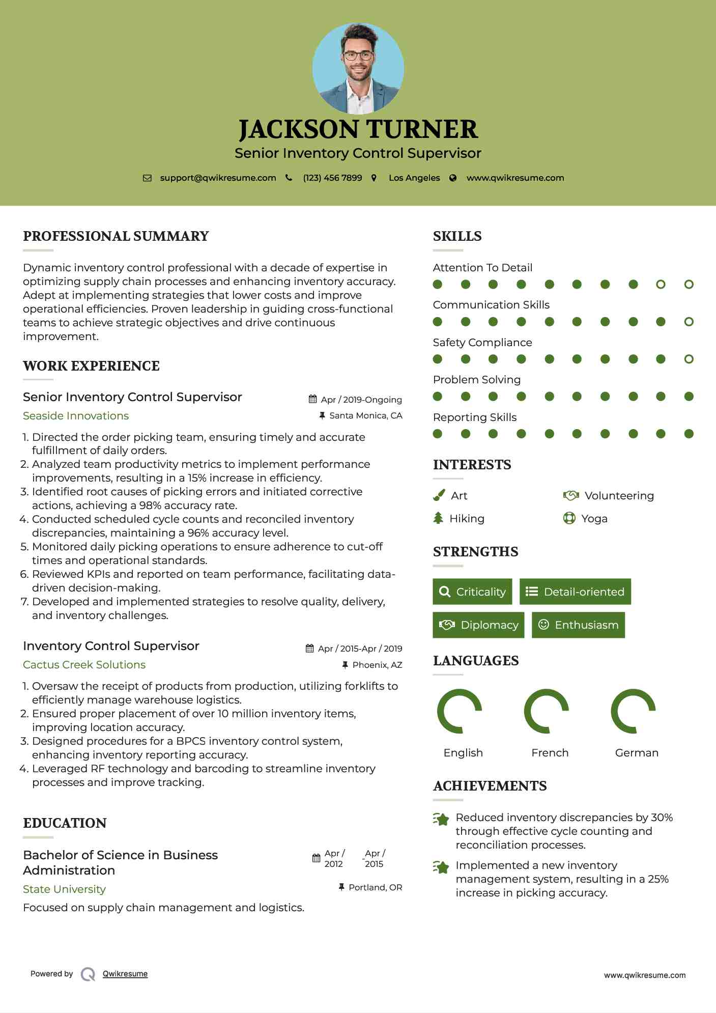 Inventory Control Supervisor Resume Samples QwikResume inventory-control-supervisor-resume-samples-qwikresume