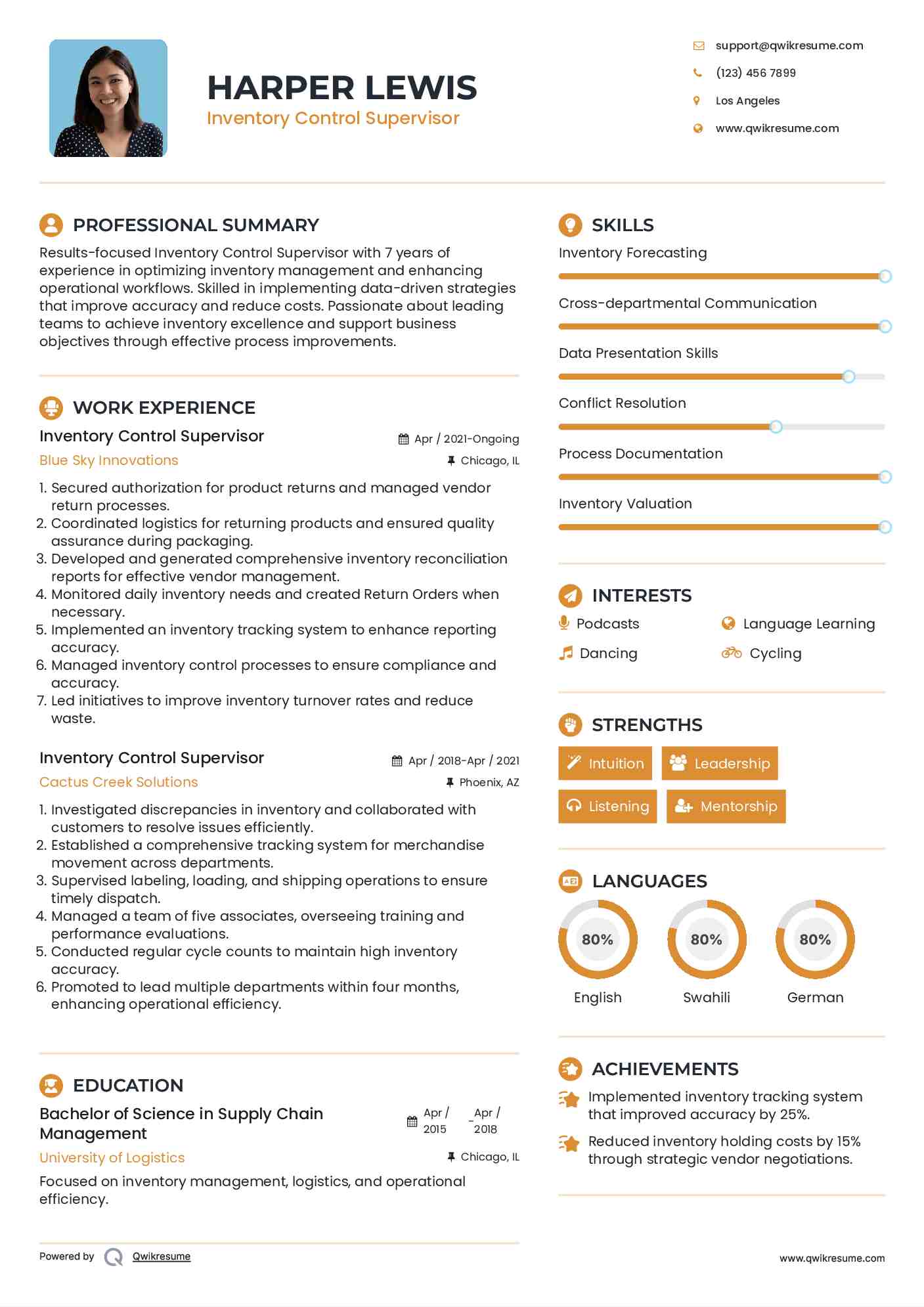 Inventory Control Supervisor Resume Samples QwikResume inventory-control-supervisor-resume-samples-qwikresume