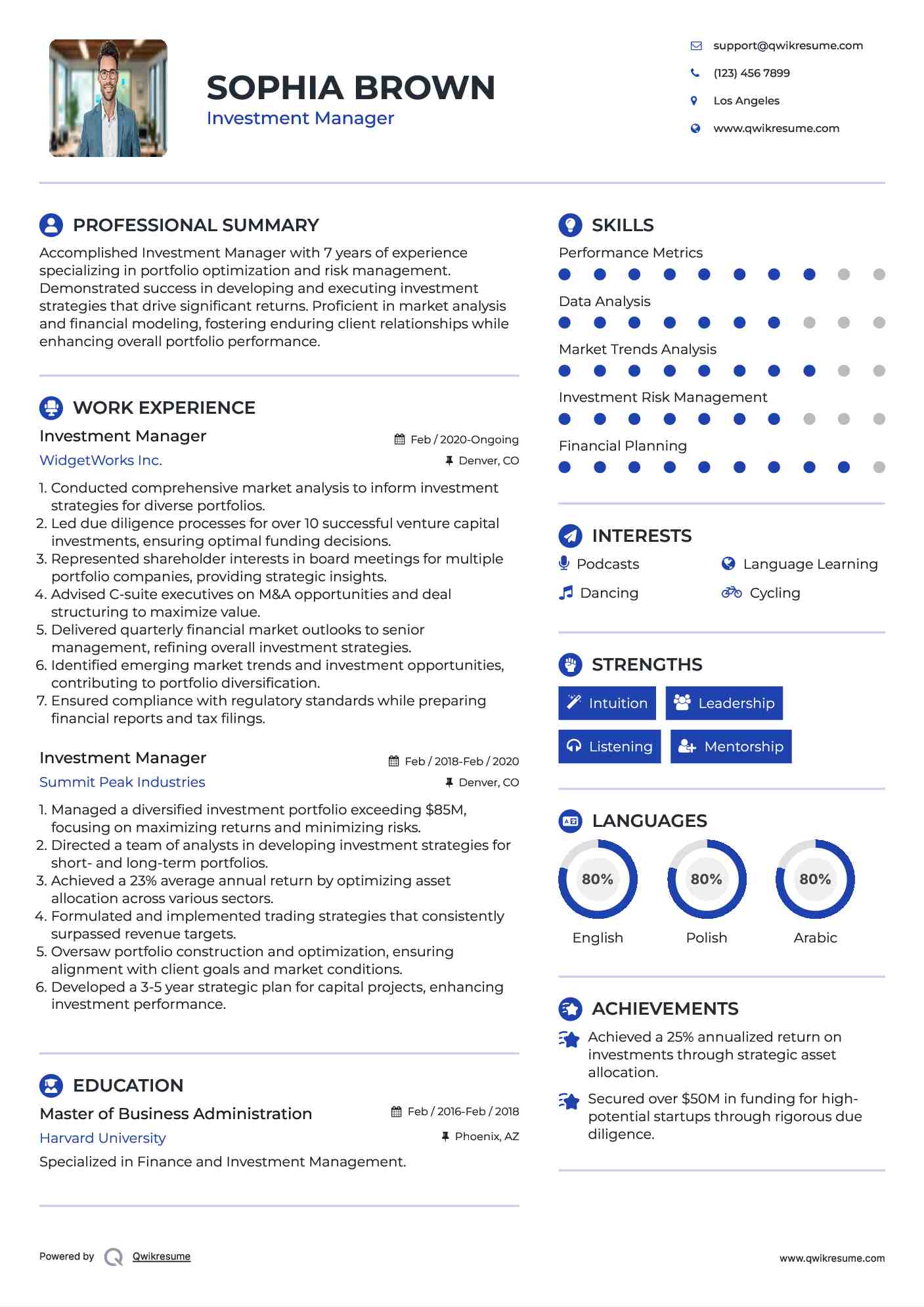 Investment Manager Resume Samples QwikResume Investment Manager Resume Samples QwikResume