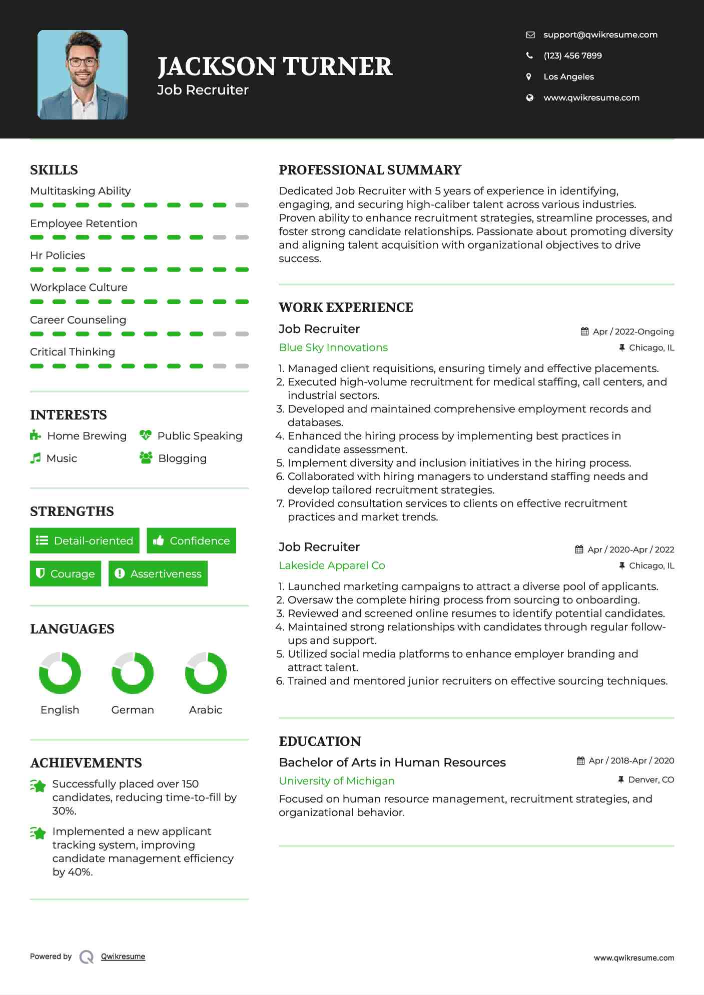 10+ Recruiter Resume Samples & Templates for 2025