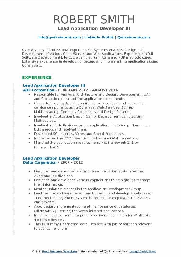 Junior Web Developer Resume