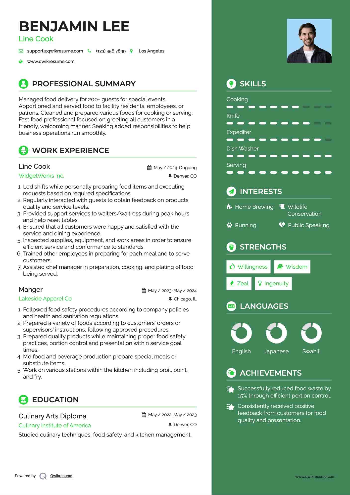 18 Cook Job Description For Resume Free Samples Examples Format Resume Curruculum Vitae 