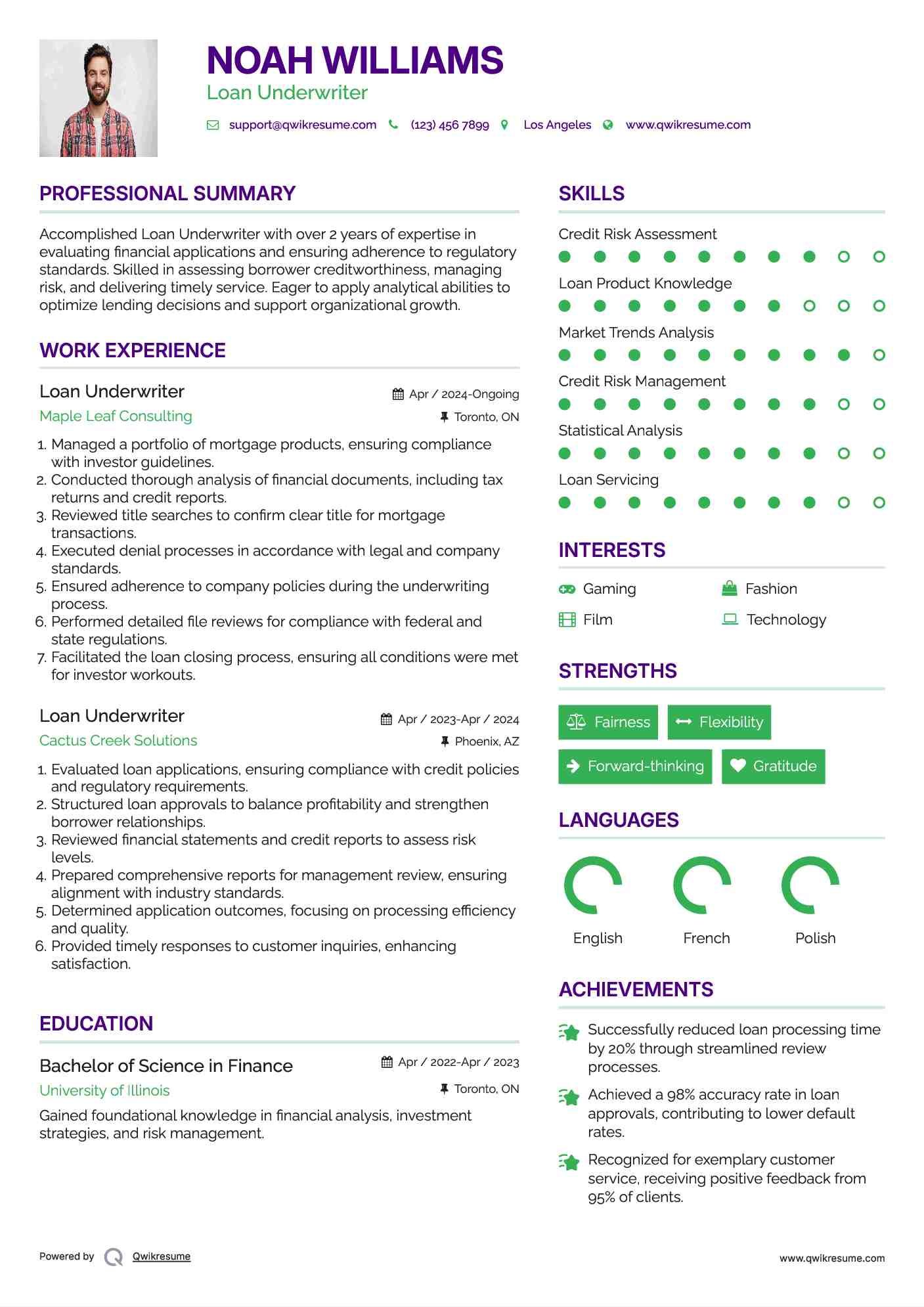 Loan Underwriter Resume Samples QwikResume loan-underwriter-resume-samples-qwikresume