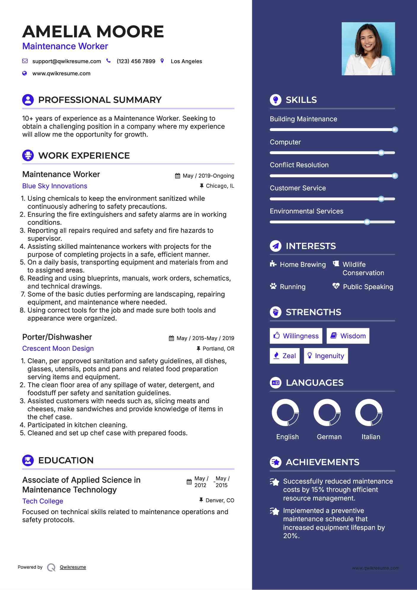Free Maintenance Resume Templates FREE PRINTABLE TEMPLATES