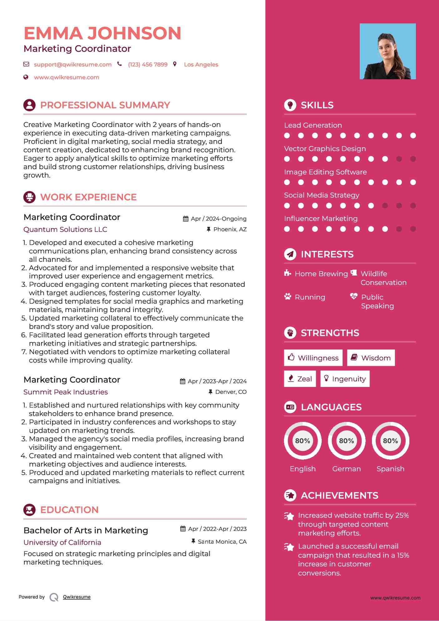 Event Coordinator Job Description Sample Master Of Template Document