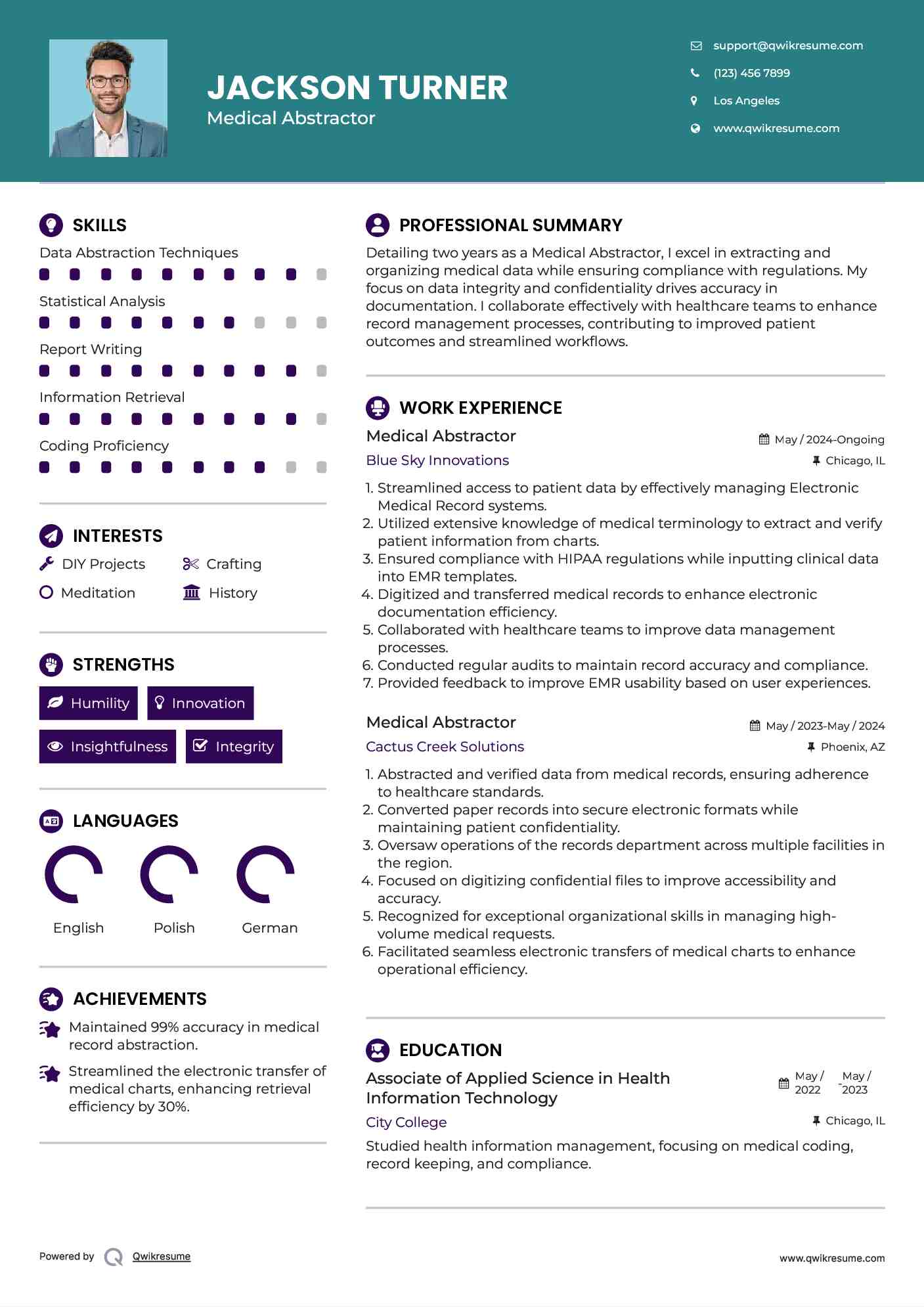 Medical Abstractor Resume Samples QwikResume medical-abstractor-resume-samples-qwikresume