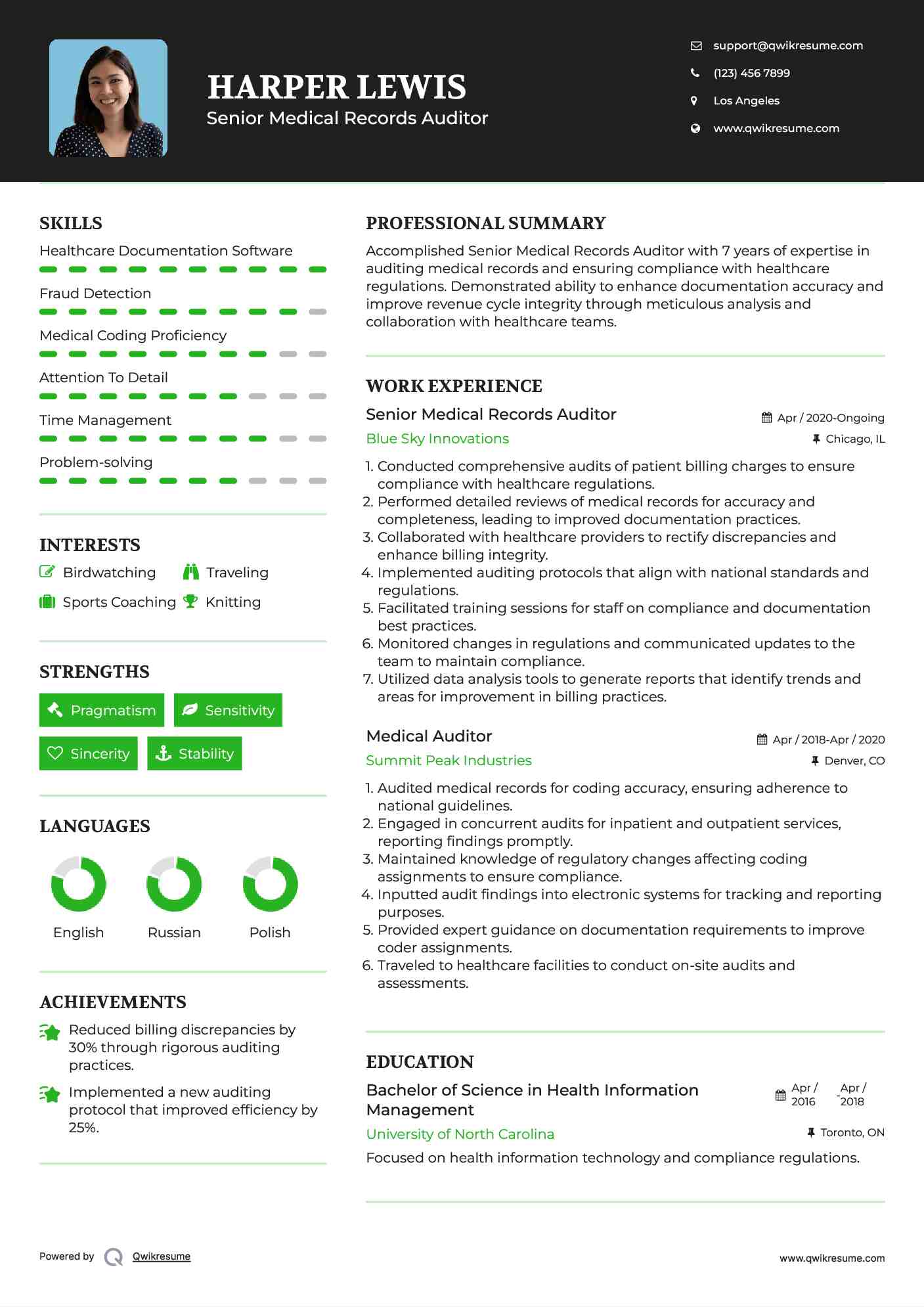 Medical Auditor Resume Samples QwikResume medical-auditor-resume-samples-qwikresume