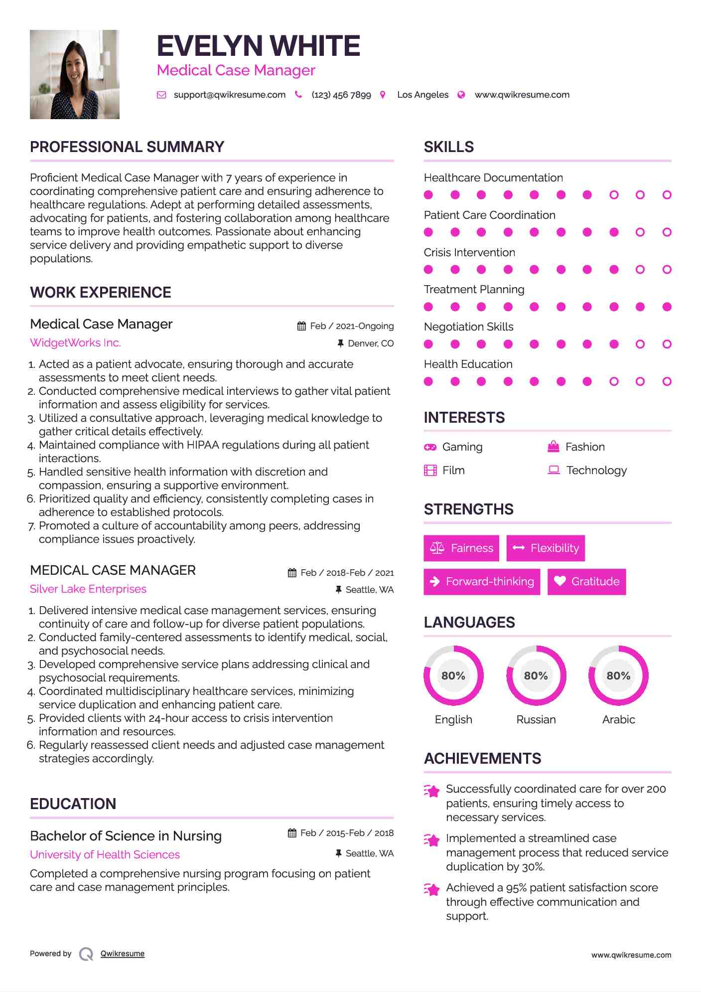 10 Medical Case Manager Resume Samples And Templates For 2025 