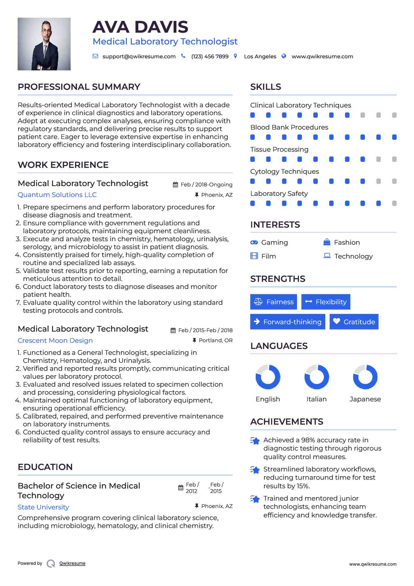 Cv Template For Medical Laboratory Technician Lab Technician Resume Sample With Skills Job 