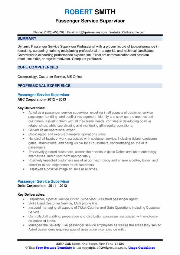 Passenger Service Supervisor Resume Samples QwikResume passenger-service-supervisor-resume-samples-qwikresume