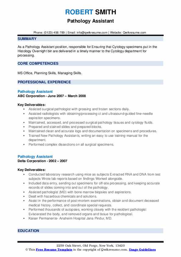 Pathology Assistant How To Become A Pathology Assistant