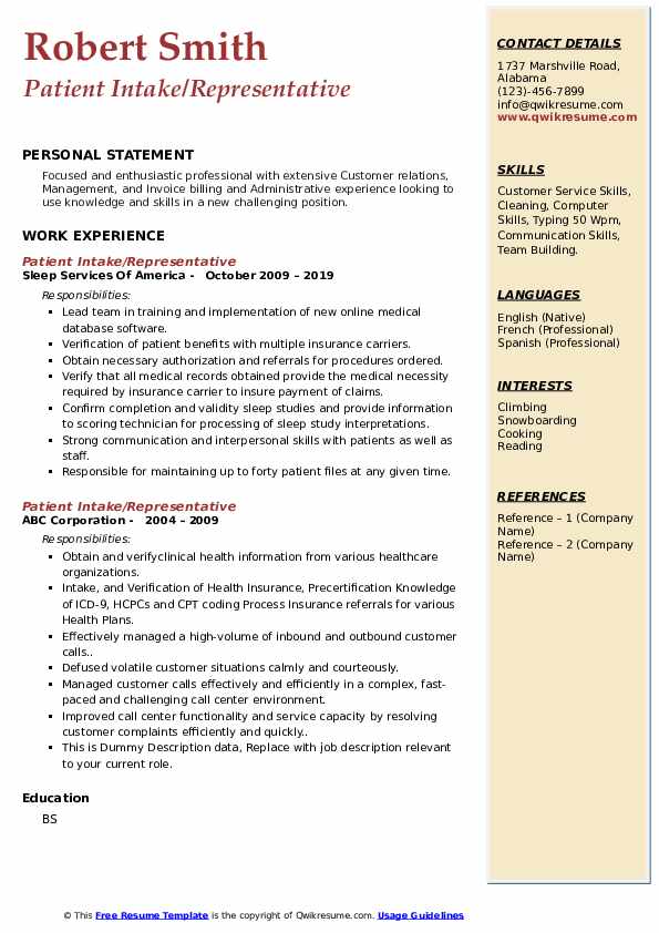 Intake Coordinator With Patient