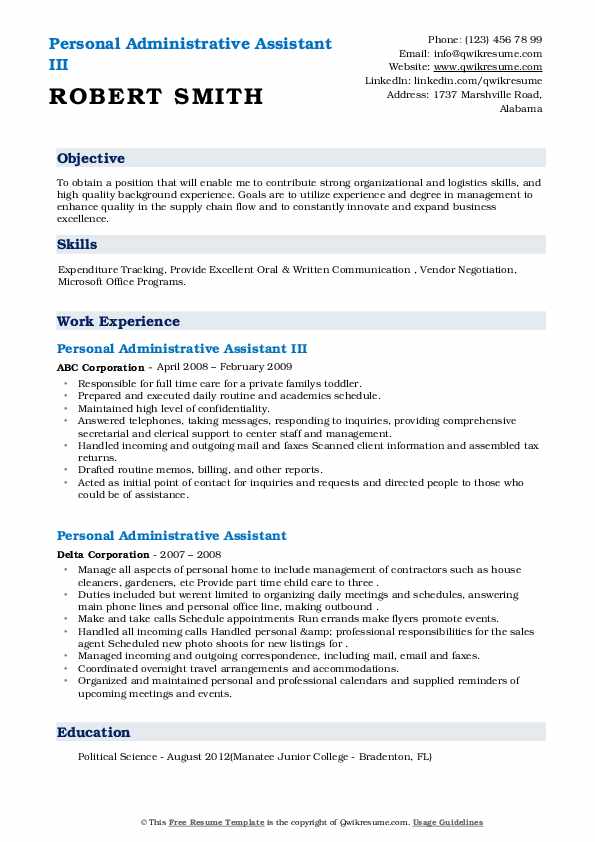 Goals For Administrative Staff