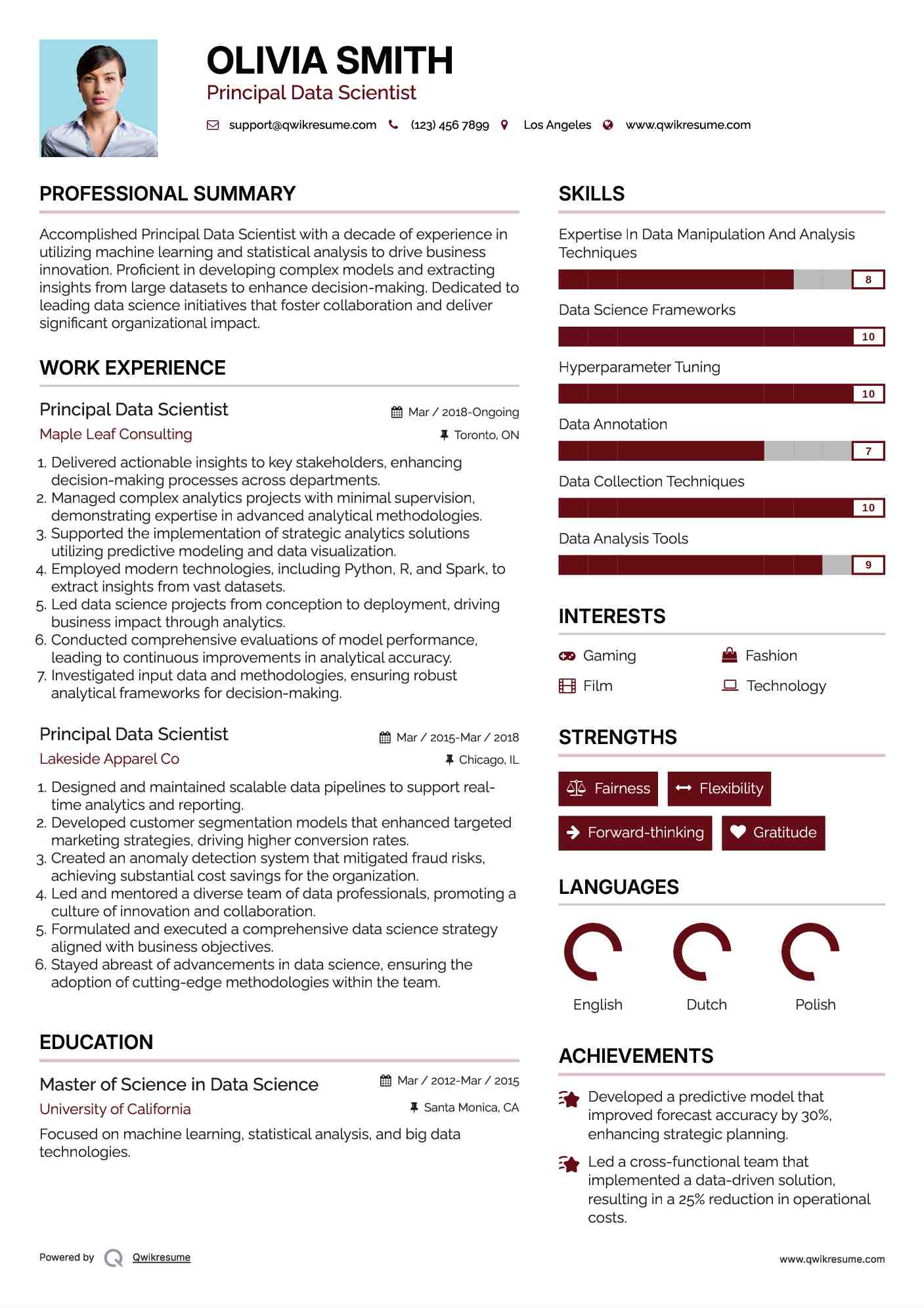 10+ Principal Data Scientist Resume Samples & Templates for 2025 10+ Principal Data Scientist Resume Samples & Templates for 2025