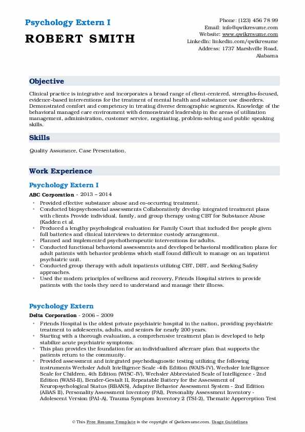 Psych Research Cv