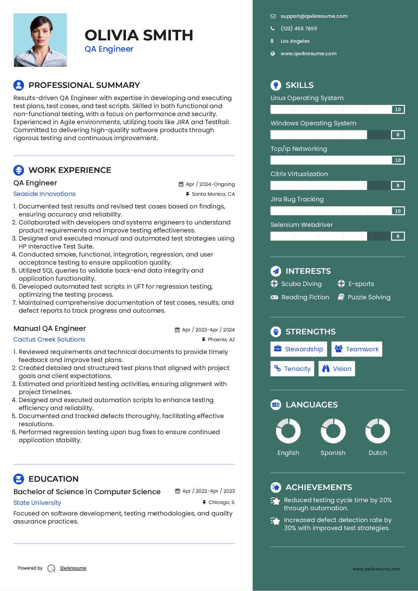 Quality Engineer Resume Sample Pdf Quality Control Engineer Resume 