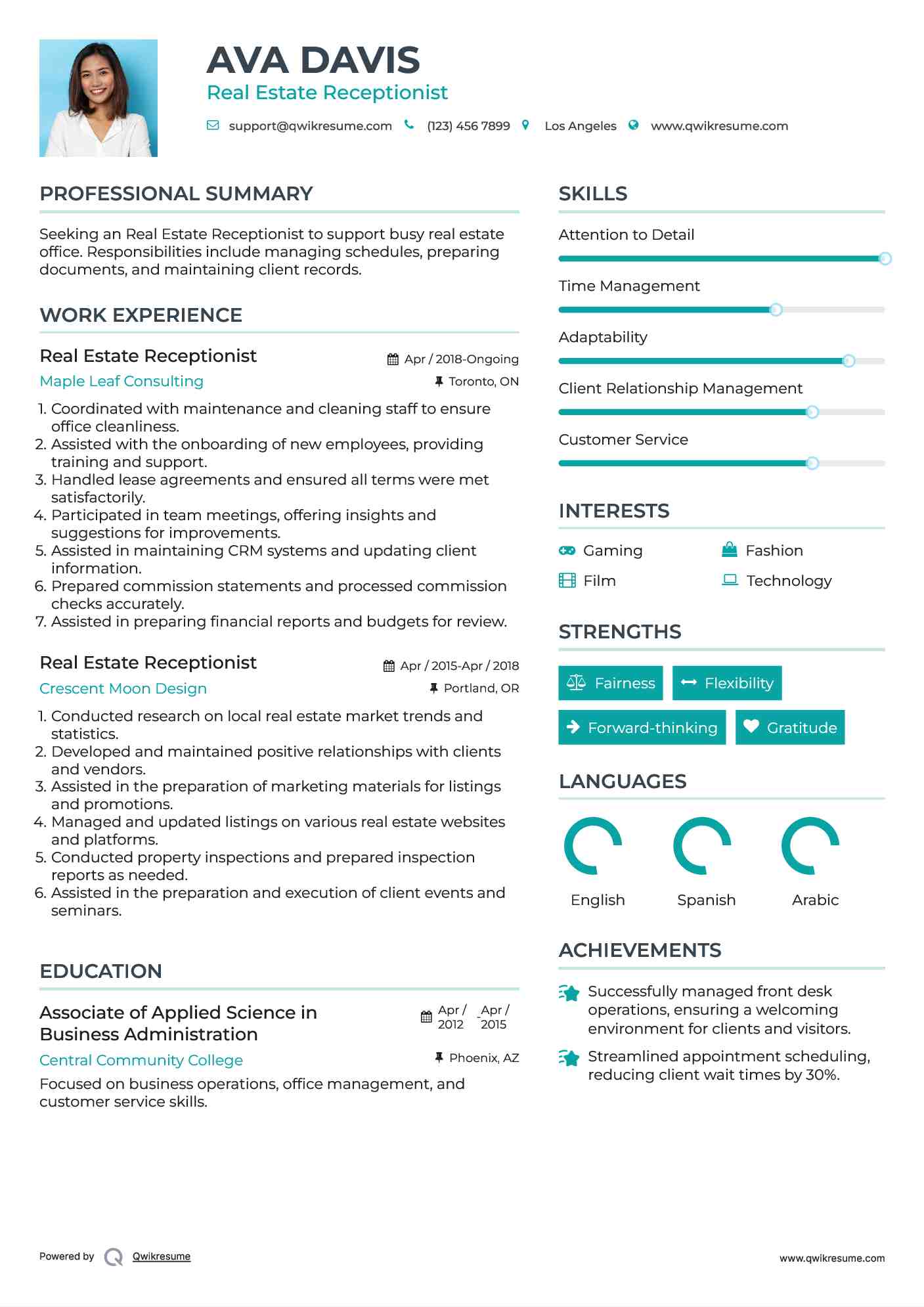 10+ Real Estate Receptionist Resume Samples & Templates For 2025