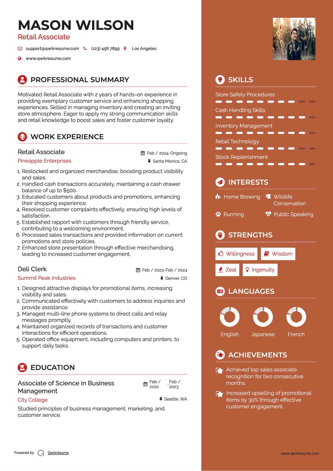 View Store Associate Resume Sample Pictures Sample Shop Design