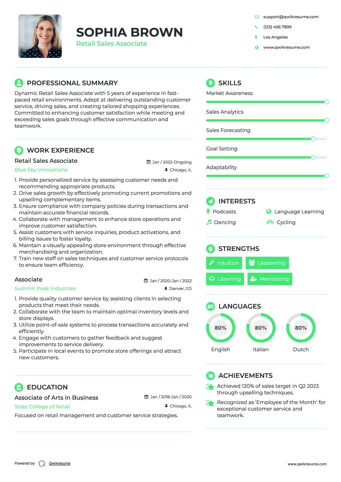 15 Sample Resume For Store Associate Gif Sample Factory Shop