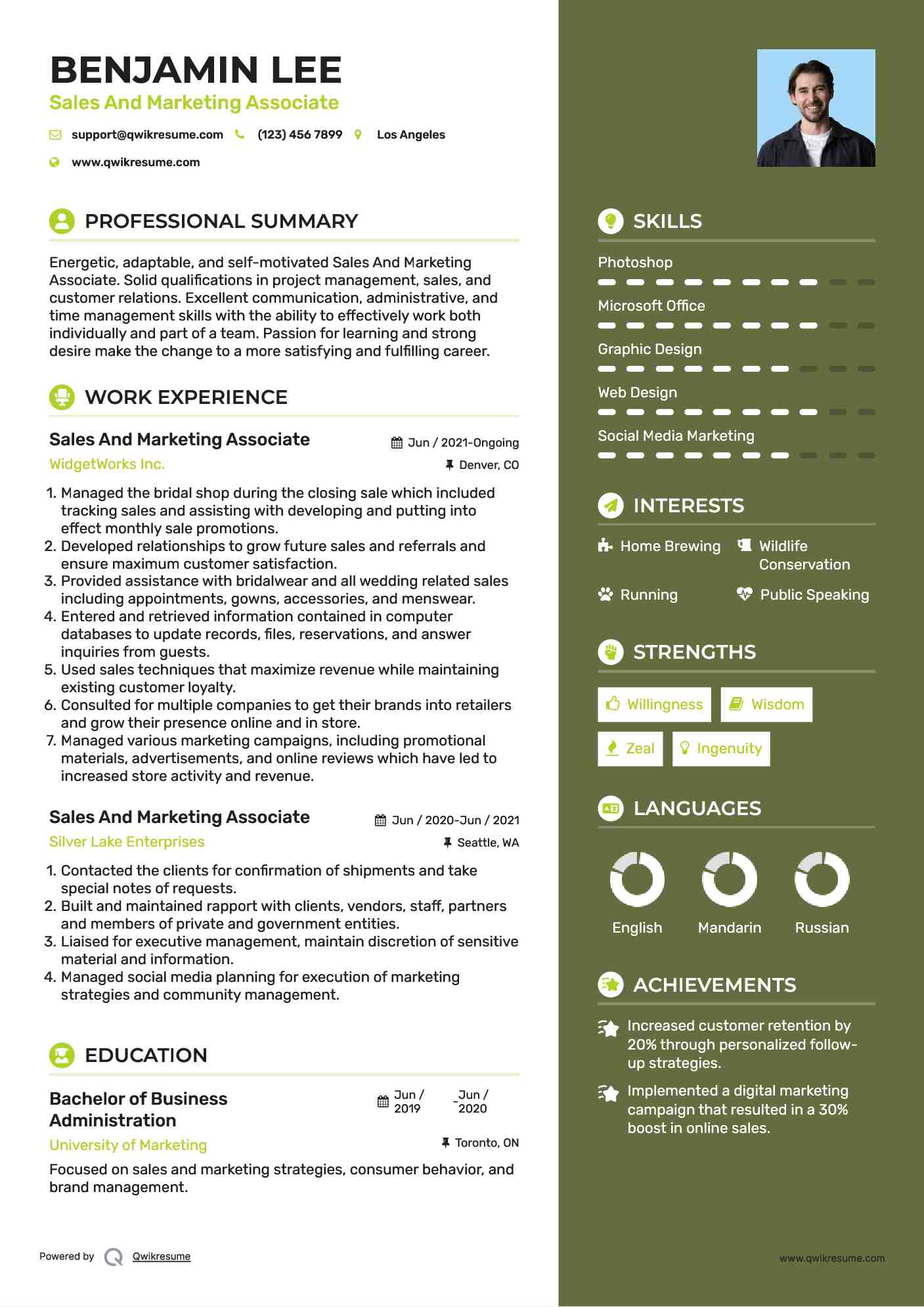 24 Sales And Marketing Resume Free Samples Examples Format 